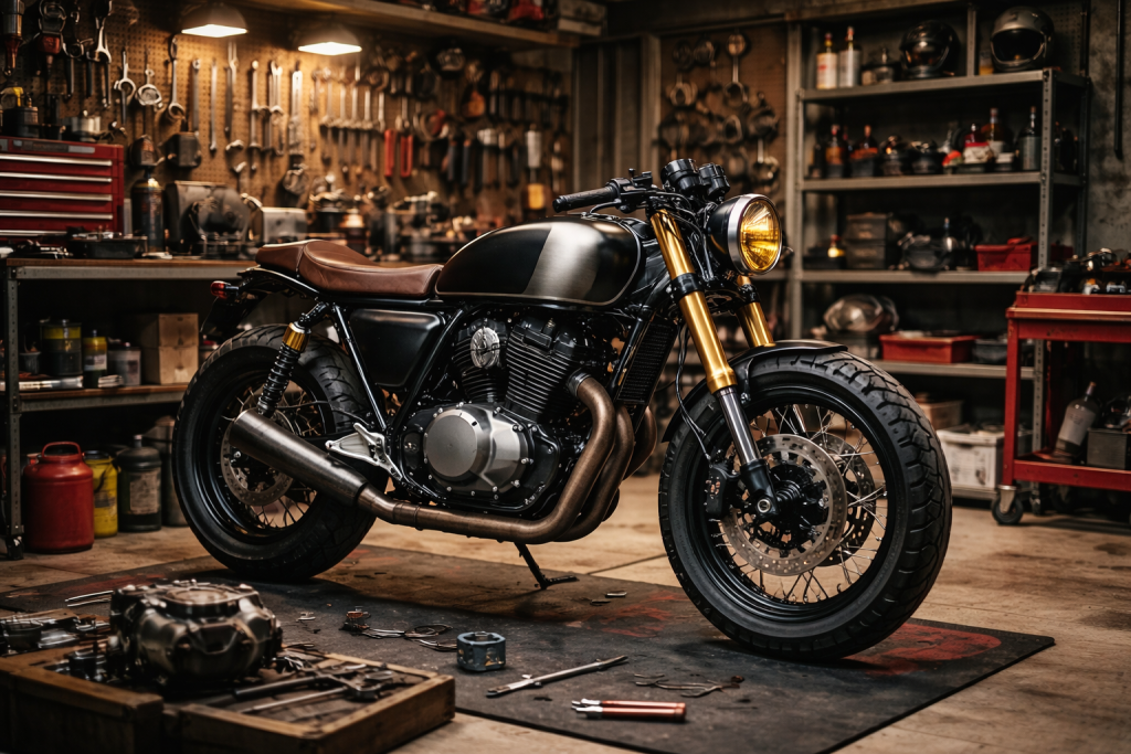 Bukan Cuma Modif: Cara Garasi Rumah Jadi Basis Komunitas Motor Custom ...